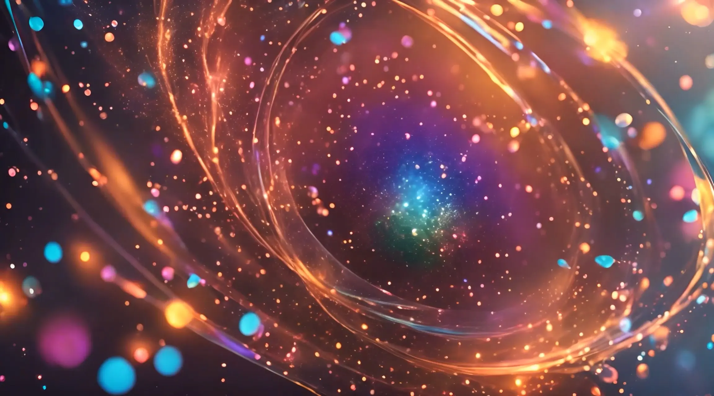 Galactic Swirls And Particles Space Themed Stock Video | Videos